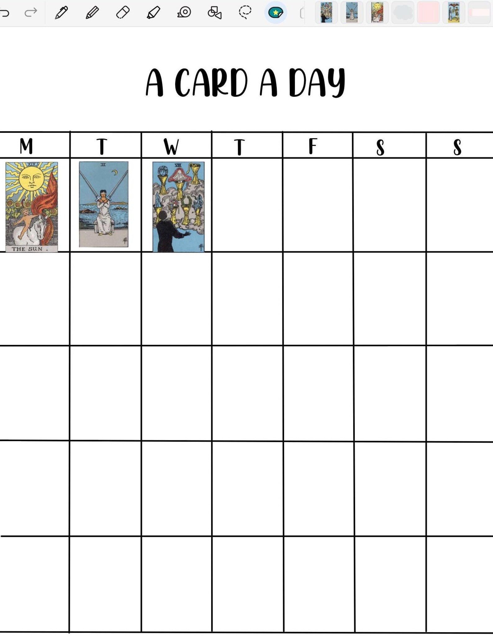 Tarot/ Oracle Study Journal Pages - Etsy