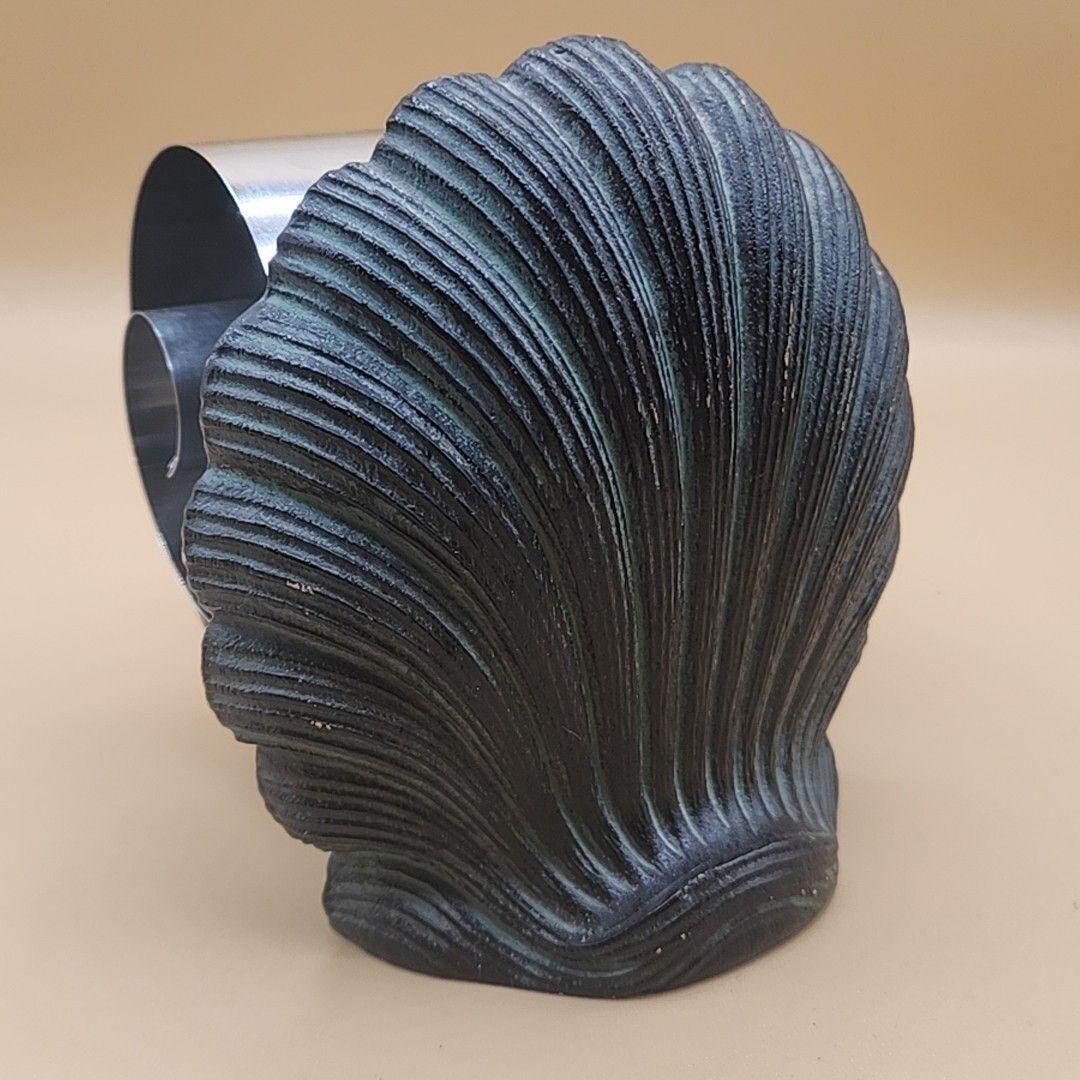 Revere Coil Scallop Bookend Desk Letter Organizer Seashell Nautical Art ...