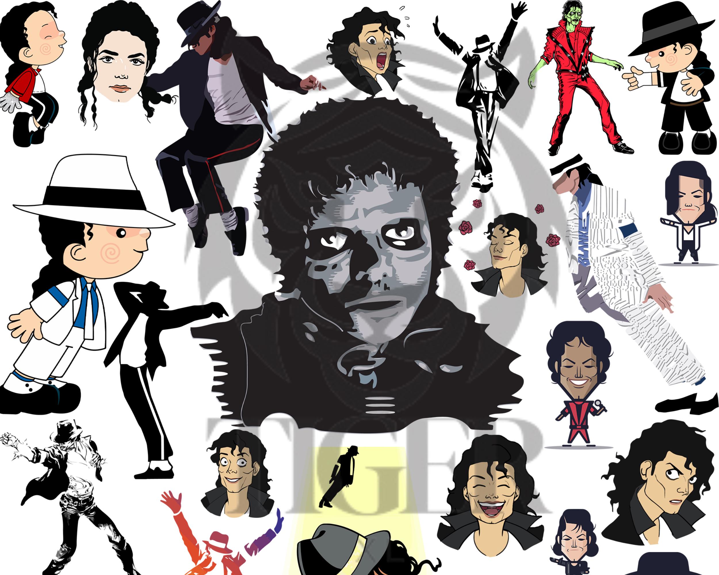 Michael Jackson Digital Designs for T-shirts, Mugs & More Iconic Music ...