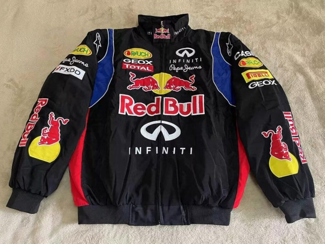 Red Bull Racing Jacket, Formula One Racing Jacket Retro, Flying Jacket ...
