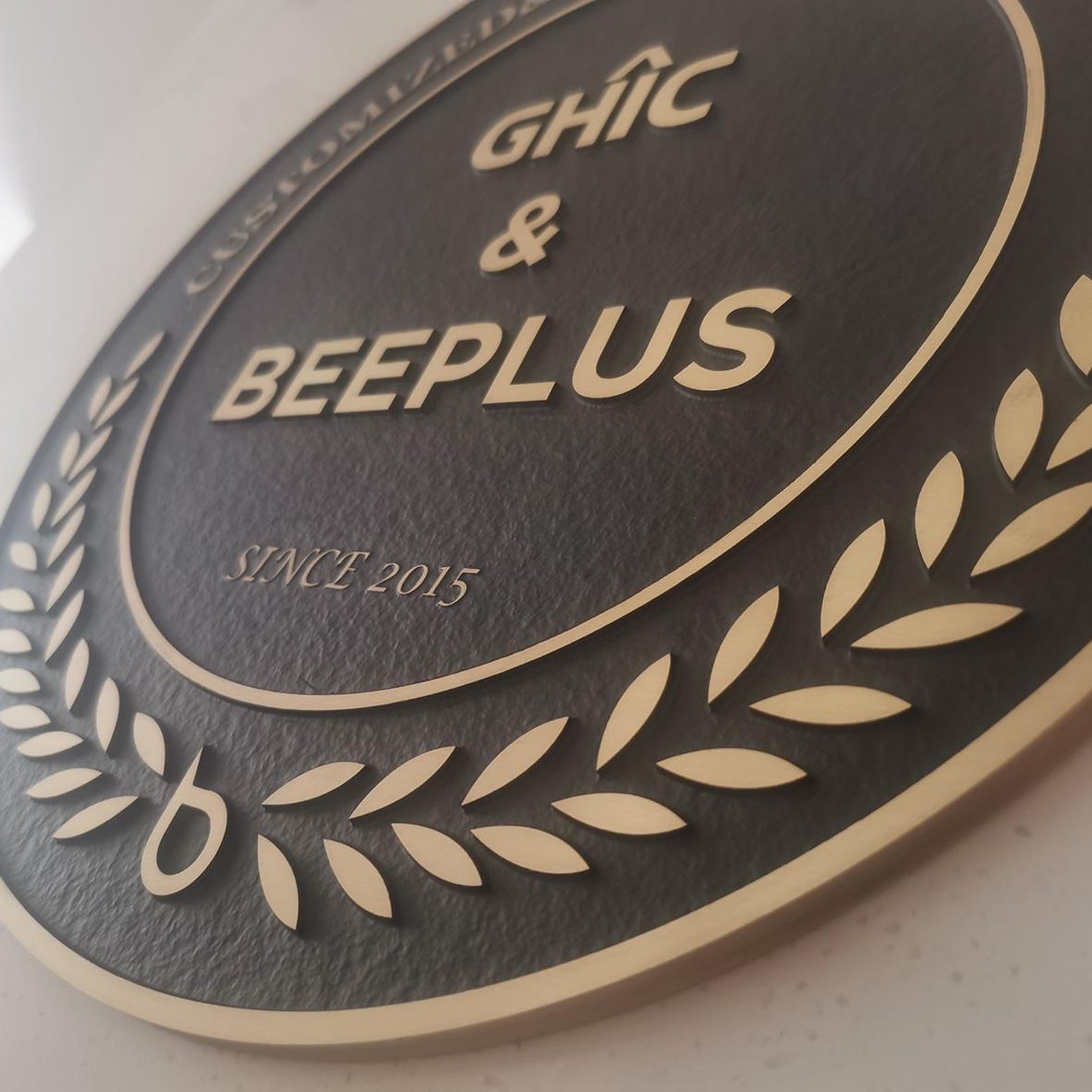 Custom Engraved Metal Nameplate – Personalized Plaque for Office, Desk ...
