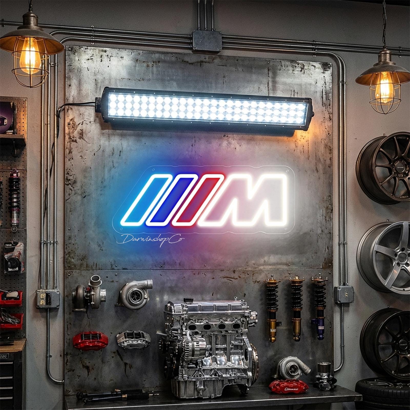 Car Logo Neon Sign,car Enthusiast Garage Decor,led Wall Art - Etsy
