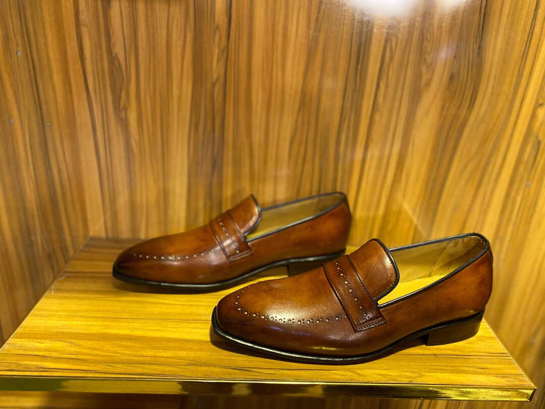 Personalized Handmade Original Leather Loafers Designer Shoes for Men ...