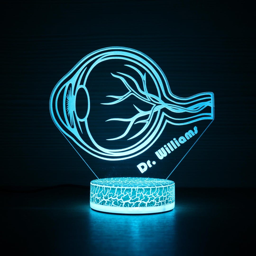 Optometrists Gift Eye Lamp Ophthalmologists Eye Light Lamp 3D Eye Light ...