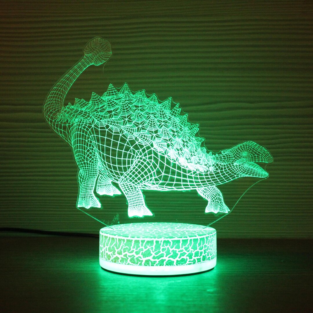 Ankylosaurus Dinosaurs Gift 3D Night Lamp 3D Night Light Children Light ...