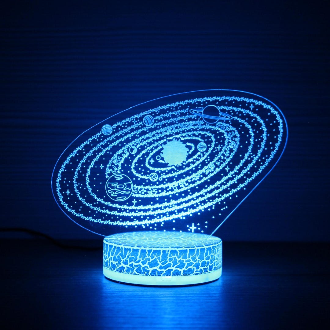 Solar System Night Light Custom Science Gift Space Lover Gift Student ...