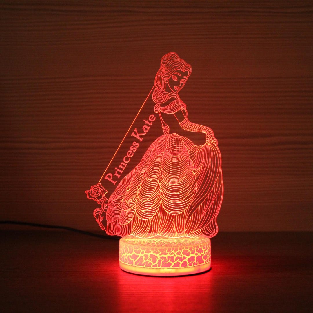 Princess Gifts Gift for Little Girl Princess Lamp Personalized Princess ...