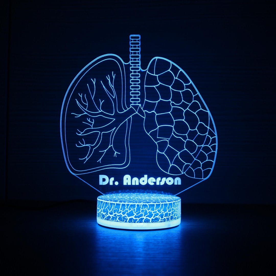 Lungs Gift Pulmonologist Gift Lungs Led Lamp Lungs Light 3D Night Lamp ...