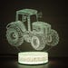 Farm Tractor Toy Gift for Kids Tractor Table Lamp Birthday Lights 3D ...