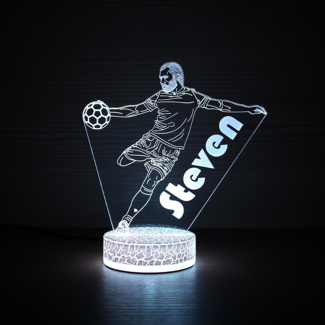 Cristiano Ronaldo Leo Messi Soccer Player Gifts 3D Night Lamp Football ...