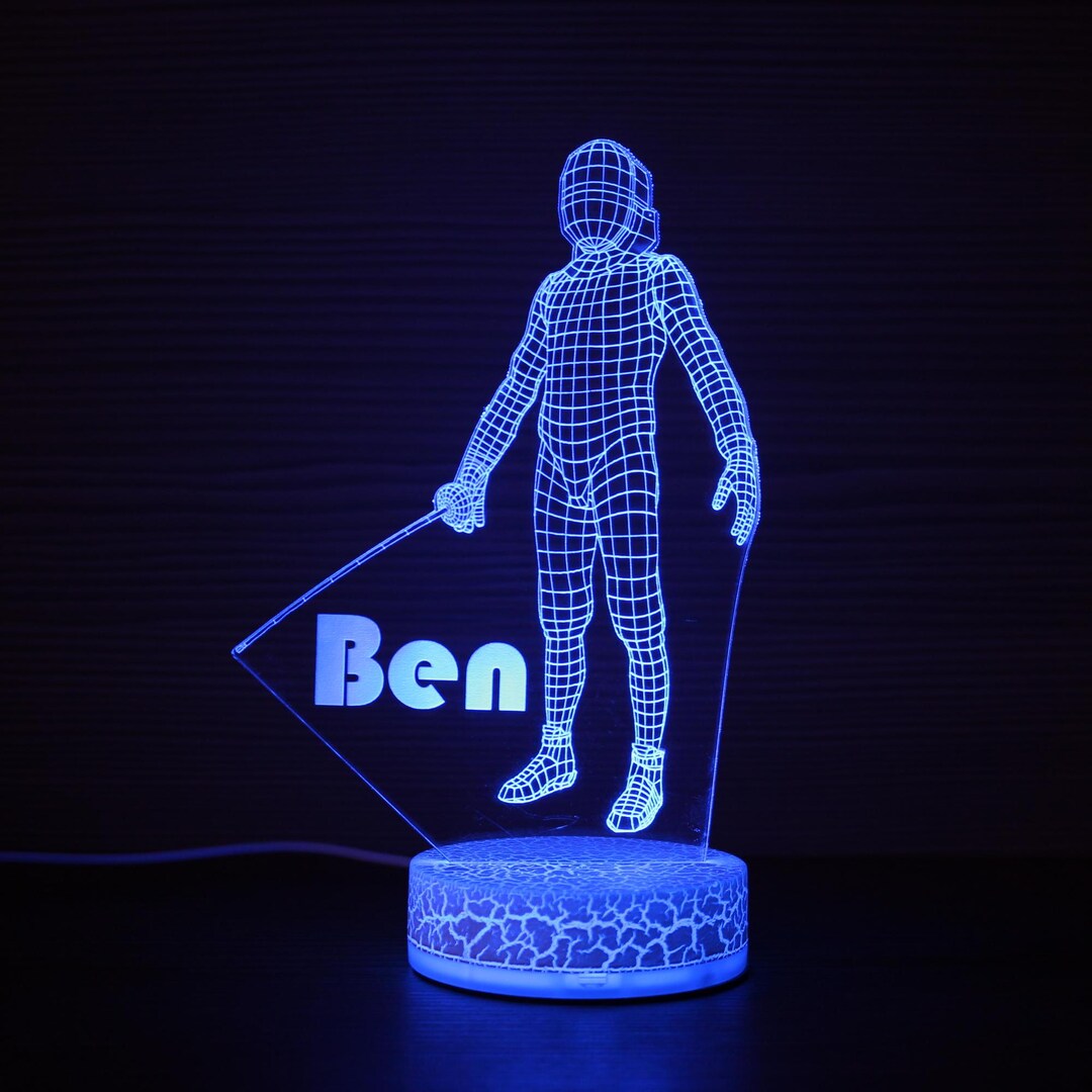 Gift for Fencer Fencing Gift Fencing Mask Fencing Light 3D Night Lamp ...