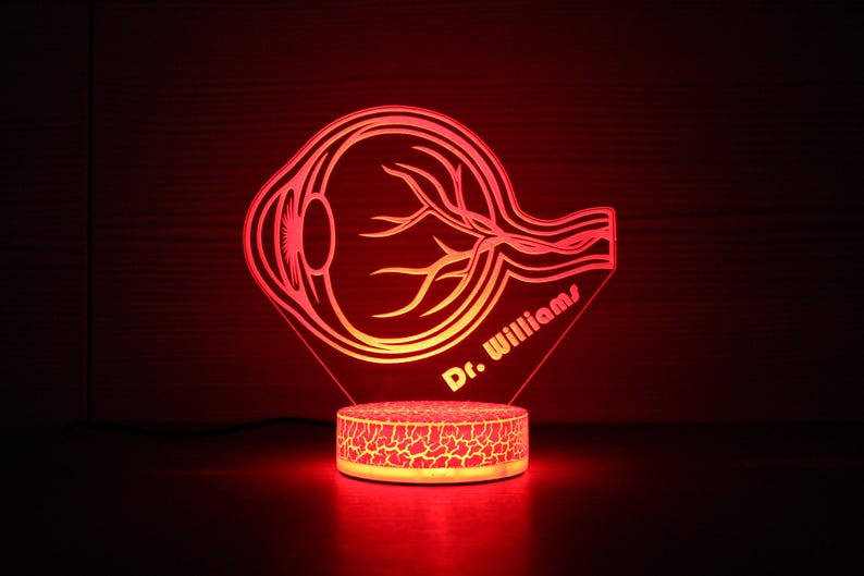 Optometrists Gift Eye Lamp Ophthalmologists Eye Light Lamp 3D Eye Light ...