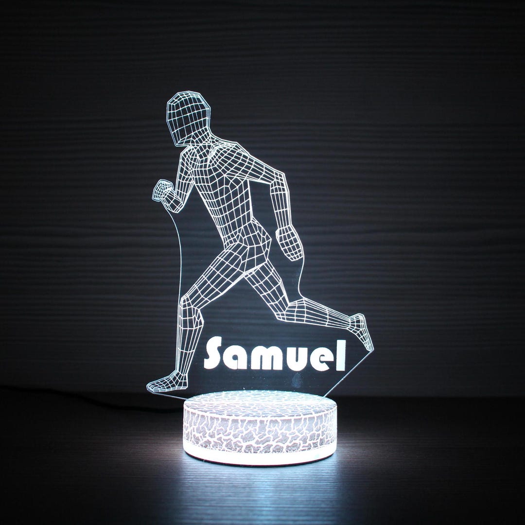 Runner Gifts Athletics 3D Night Lamp Gift for Runner Runner Coach Gift ...