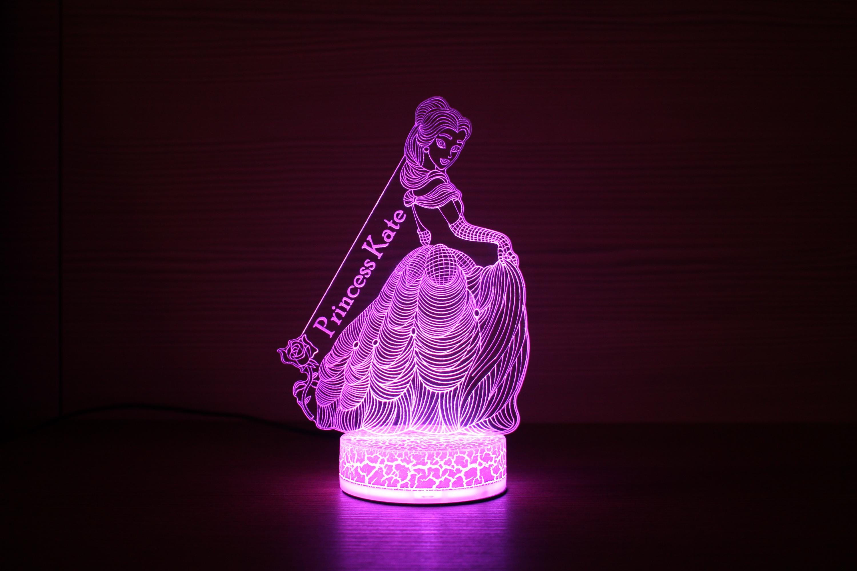 Princess Gifts Gift for Little Girl Princess Lamp Personalized Princess ...