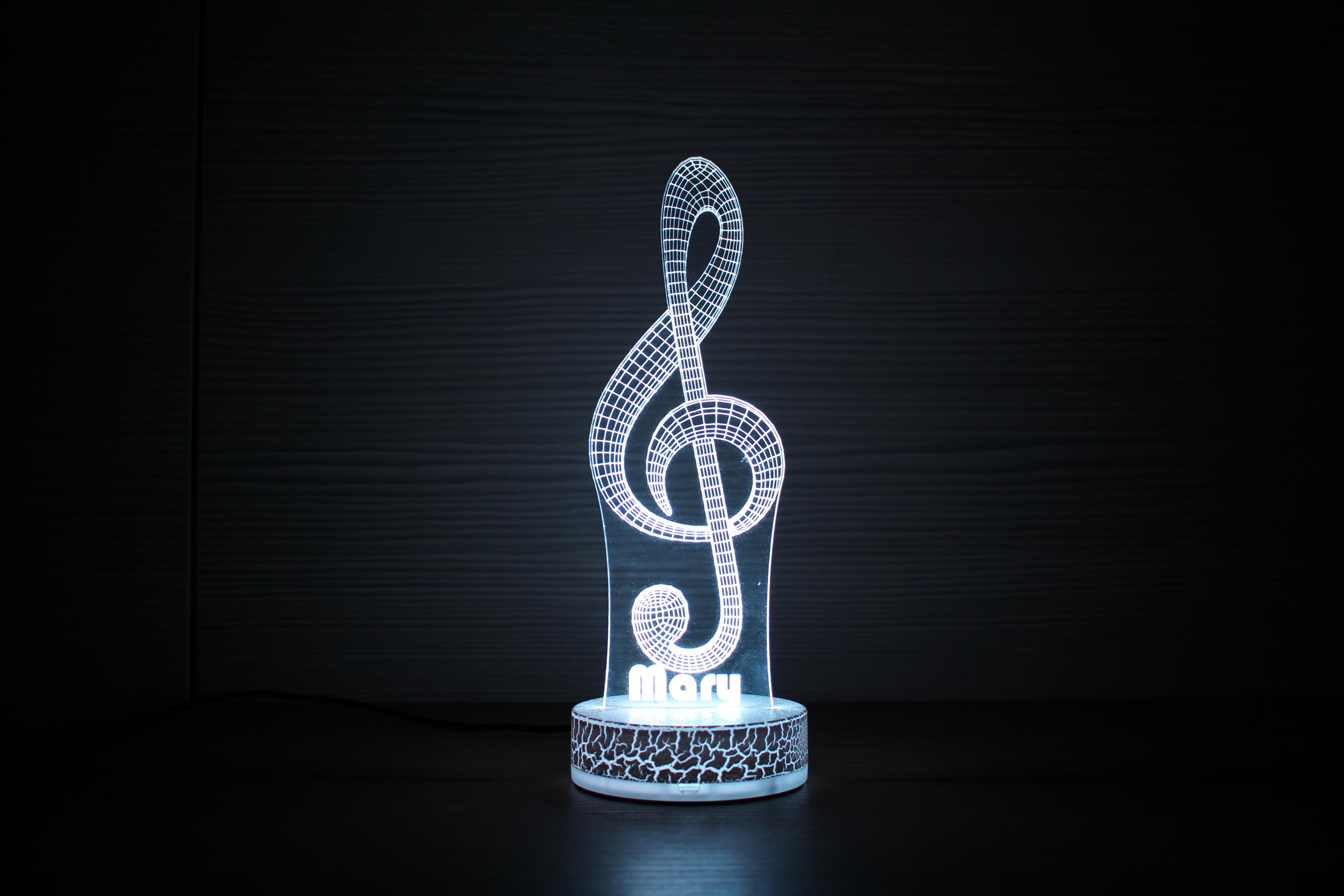 Treble Clef Led Night Light Musician Gift Music Lover Gift Gift for ...