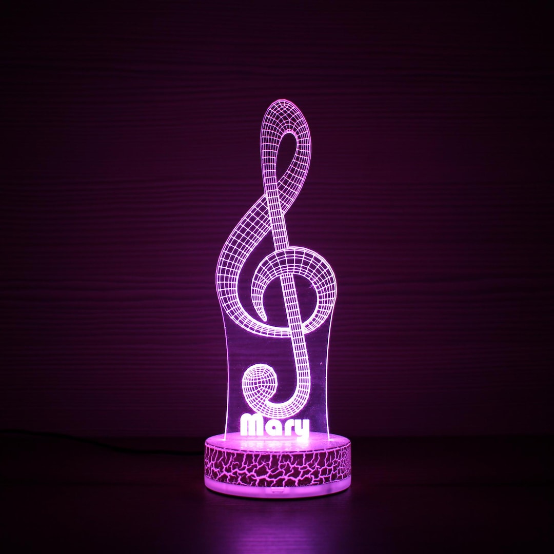 Treble Clef Led Night Light Musician Gift Music Lover Gift Gift for ...