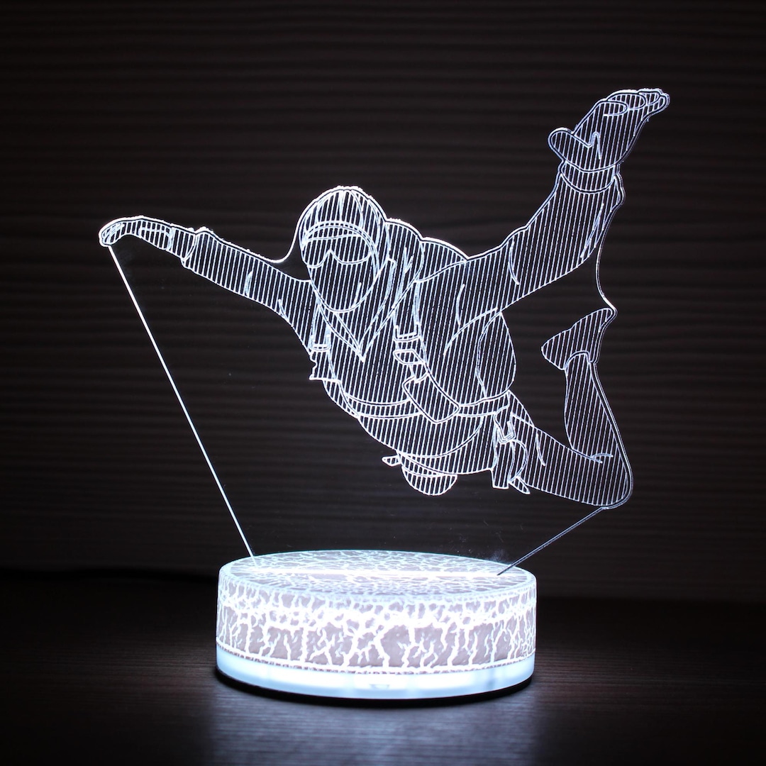 Skydiving Gifts Sky Diving Decor 3D Night Lamp 3D Night Light Children ...
