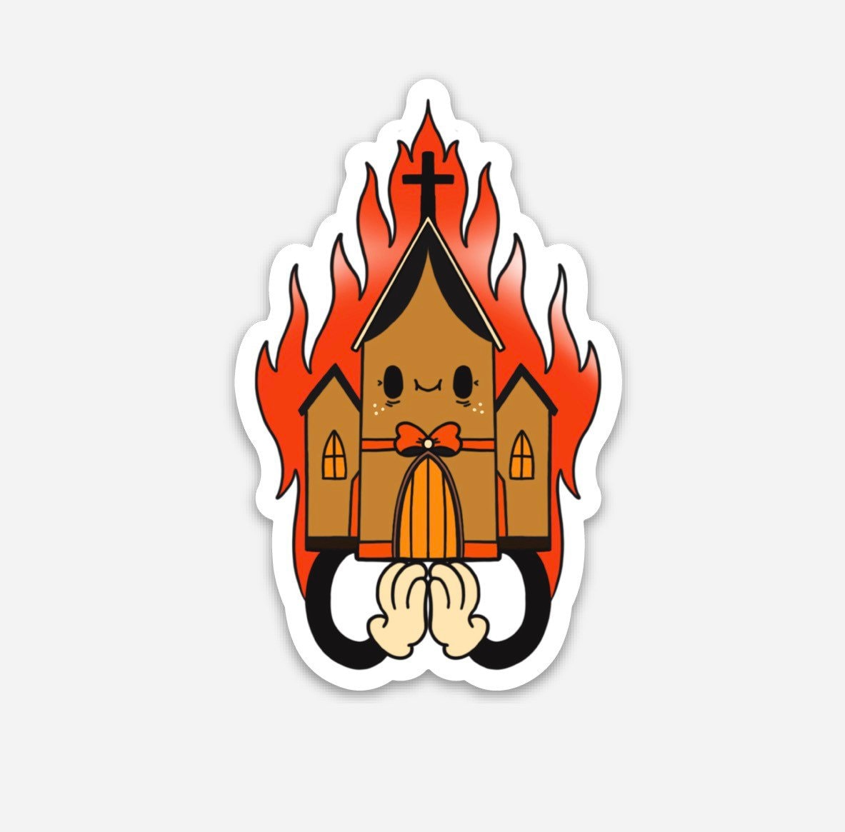 Burning Church The Outsiders Cartoon