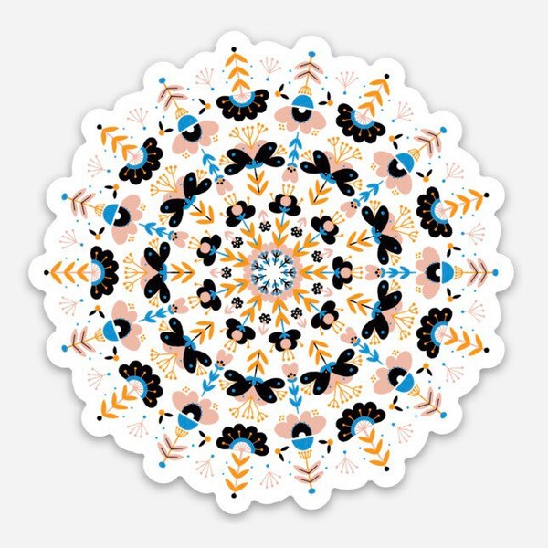 Rosemaling Sticker - Etsy