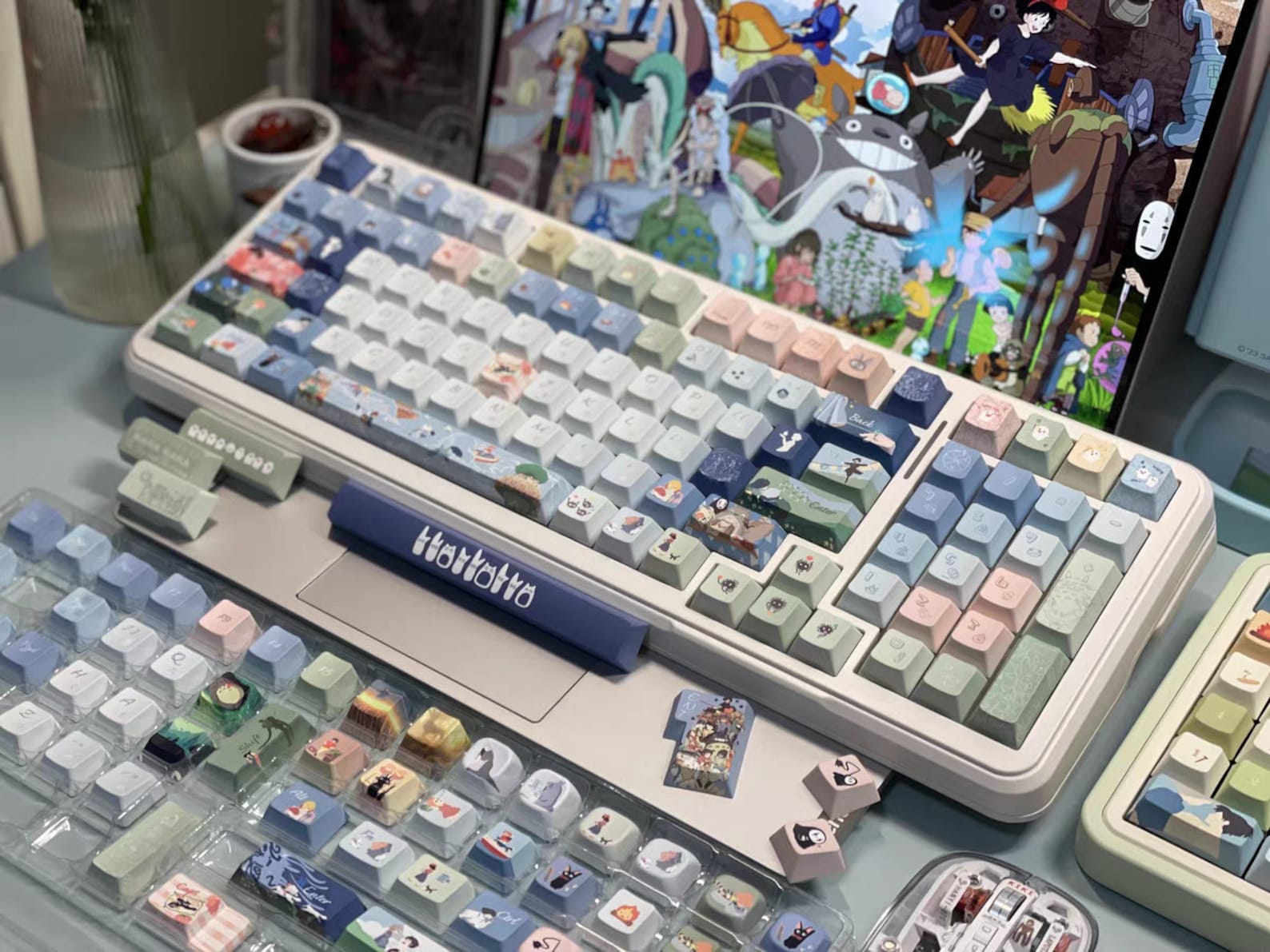 Totoro Keycap Set: Ghibli Inspired PBT Cherry MX (142 Keys) - Etsy