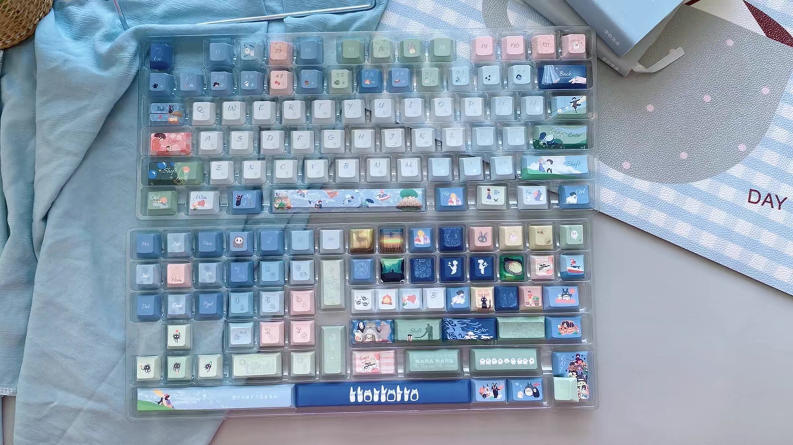 Totoro Keycap Set: Ghibli Inspired PBT Cherry MX (142 Keys) - Etsy