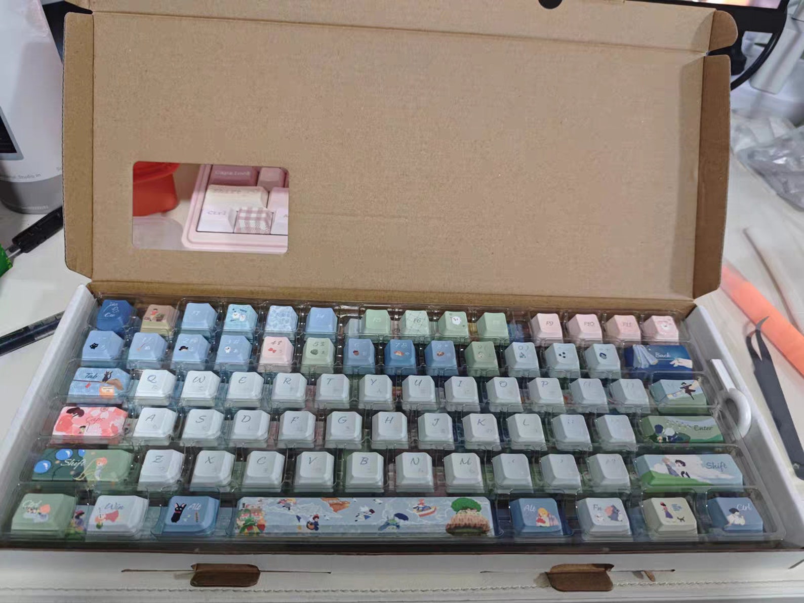 Totoro Keycap Set: Ghibli Inspired PBT Cherry MX (142 Keys) - Etsy