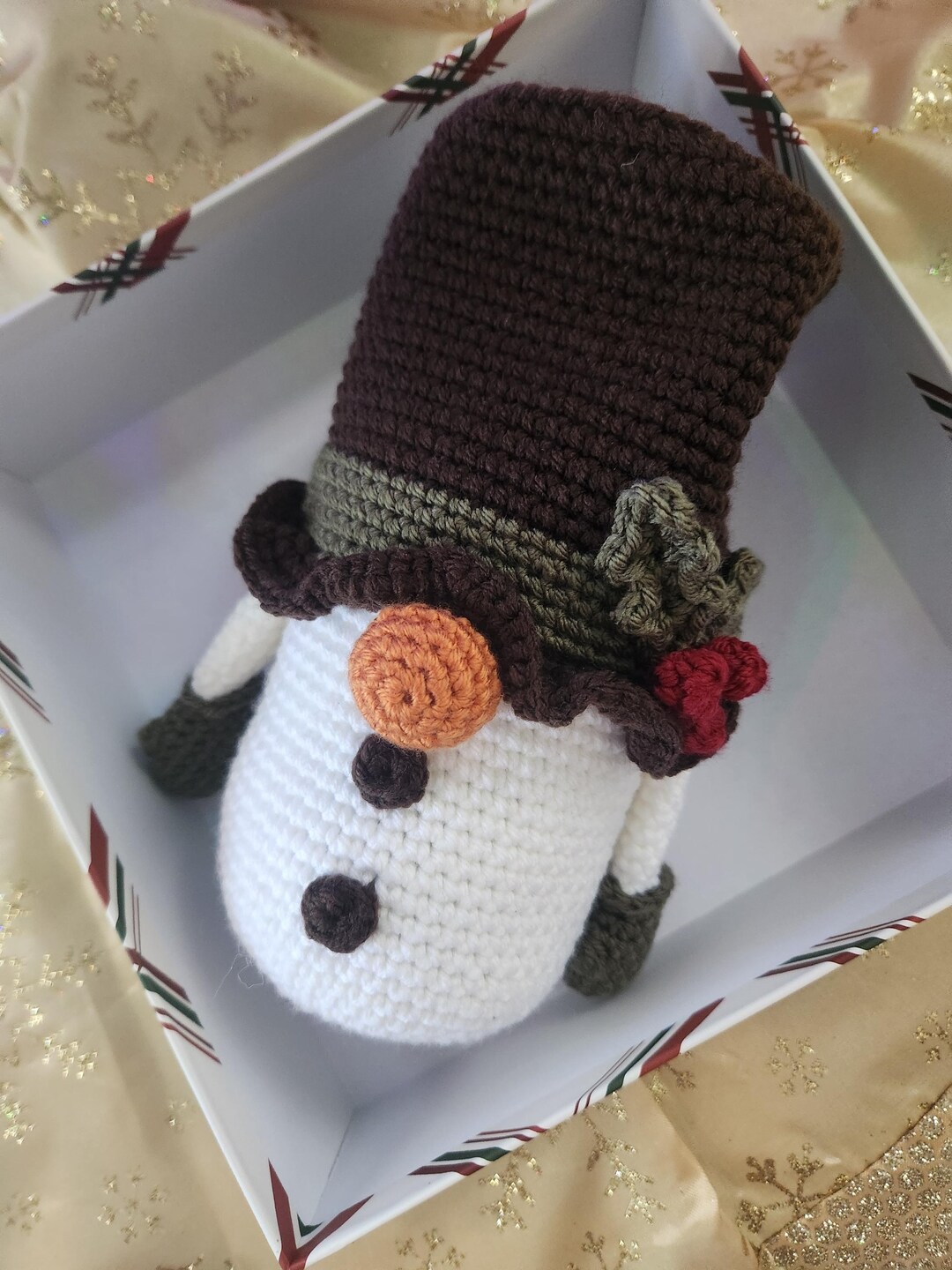 Christmas Snow Gnome - Etsy