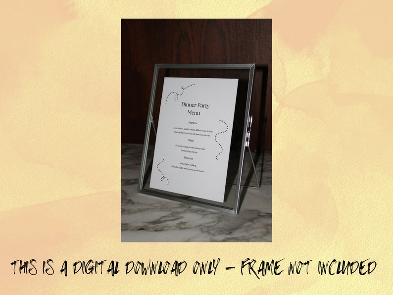 Celebration Food Menu, Menu Template, Editable Menu, Party Menu, Modern ...