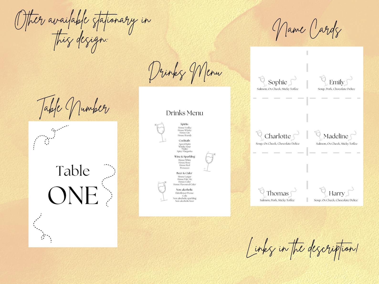 Celebration Food Menu, Menu Template, Editable Menu, Party Menu, Modern ...