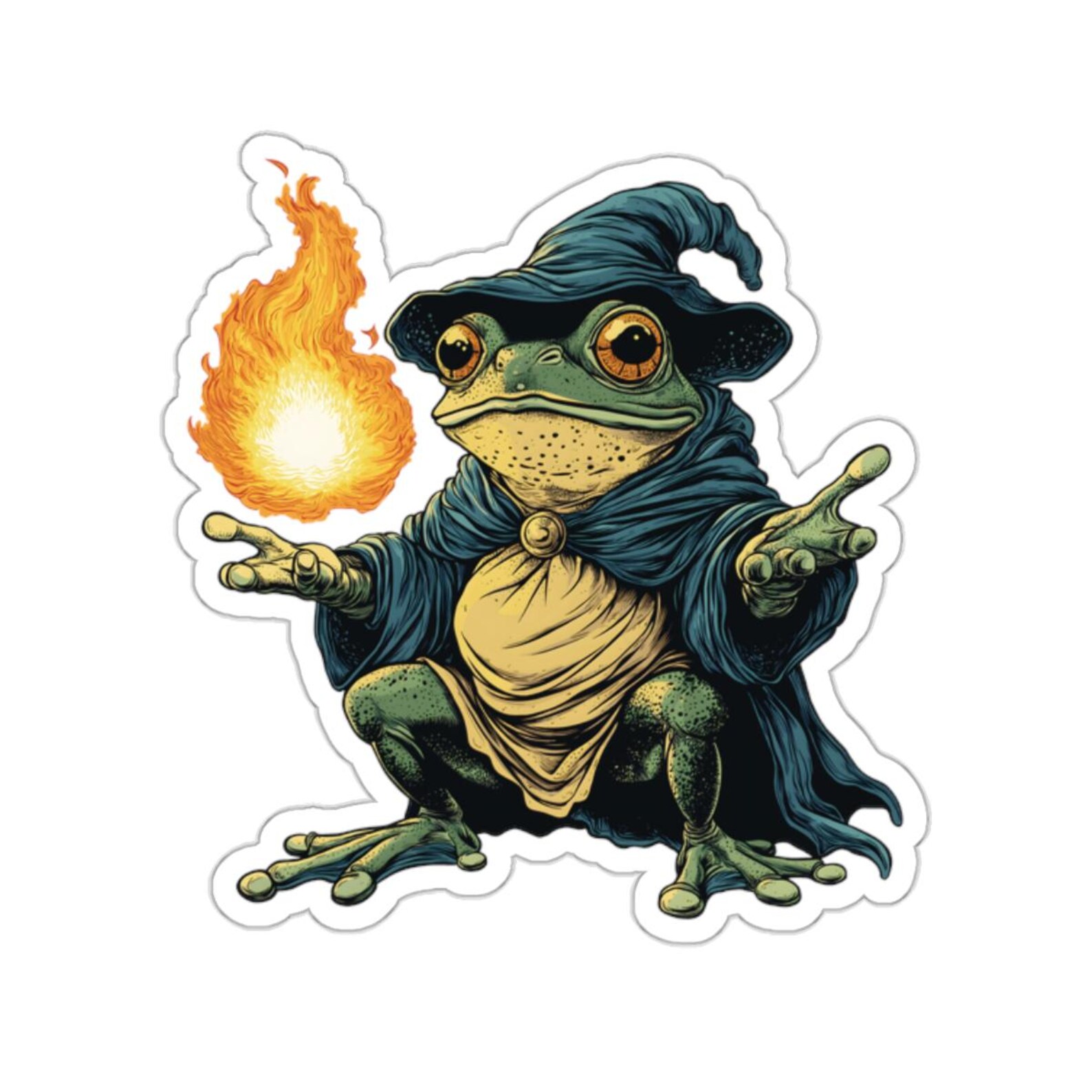 Fantasy Frog Stickers | Magical Frog Sticker Pack | Fireball Spell ...