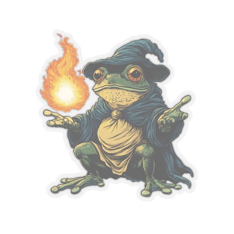 Fantasy Frog Stickers | Magical Frog Sticker Pack | Fireball Spell ...