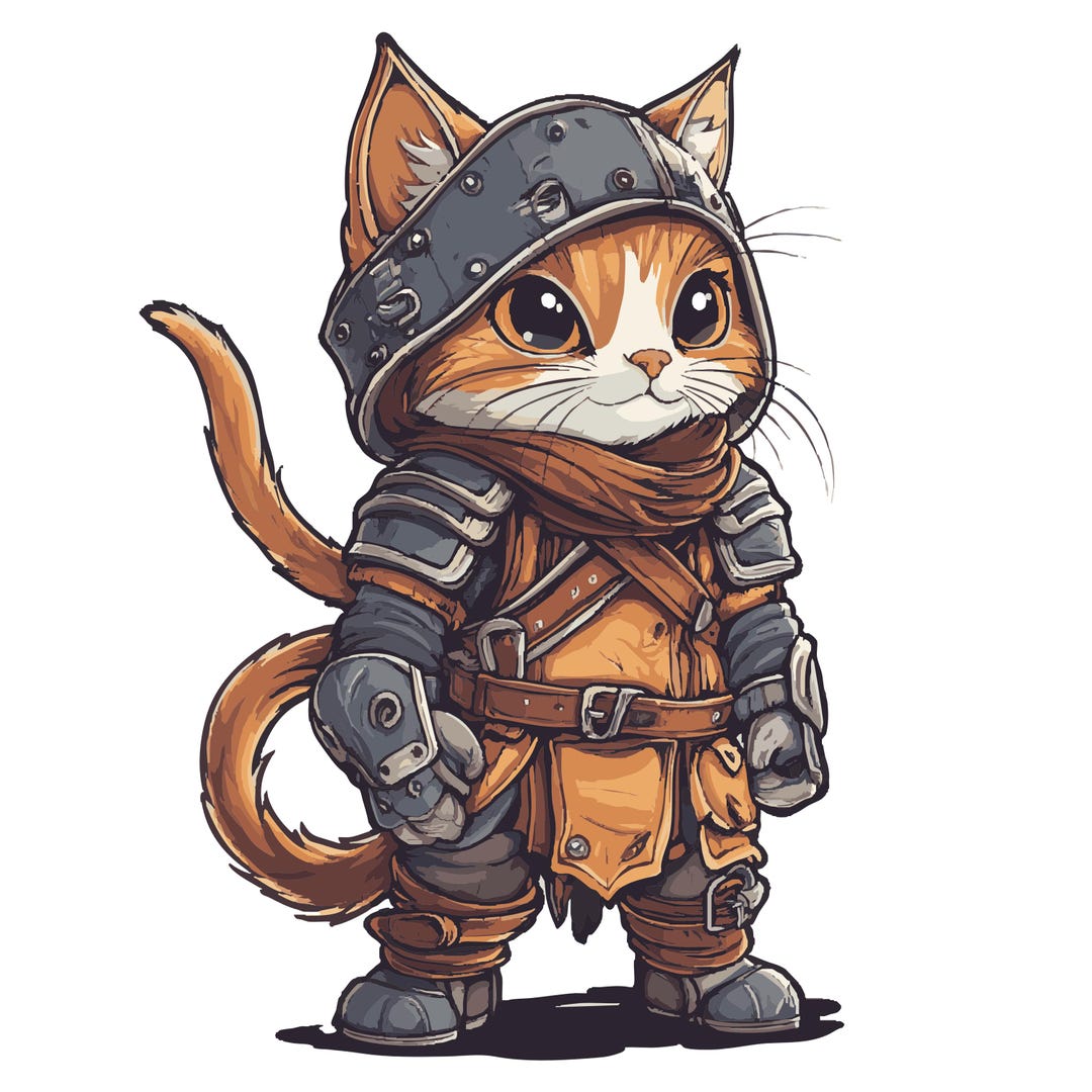 Cute Cat Rogue Kiss-cut Stickers for Cat Lovers, Funny Kitty Sticker ...