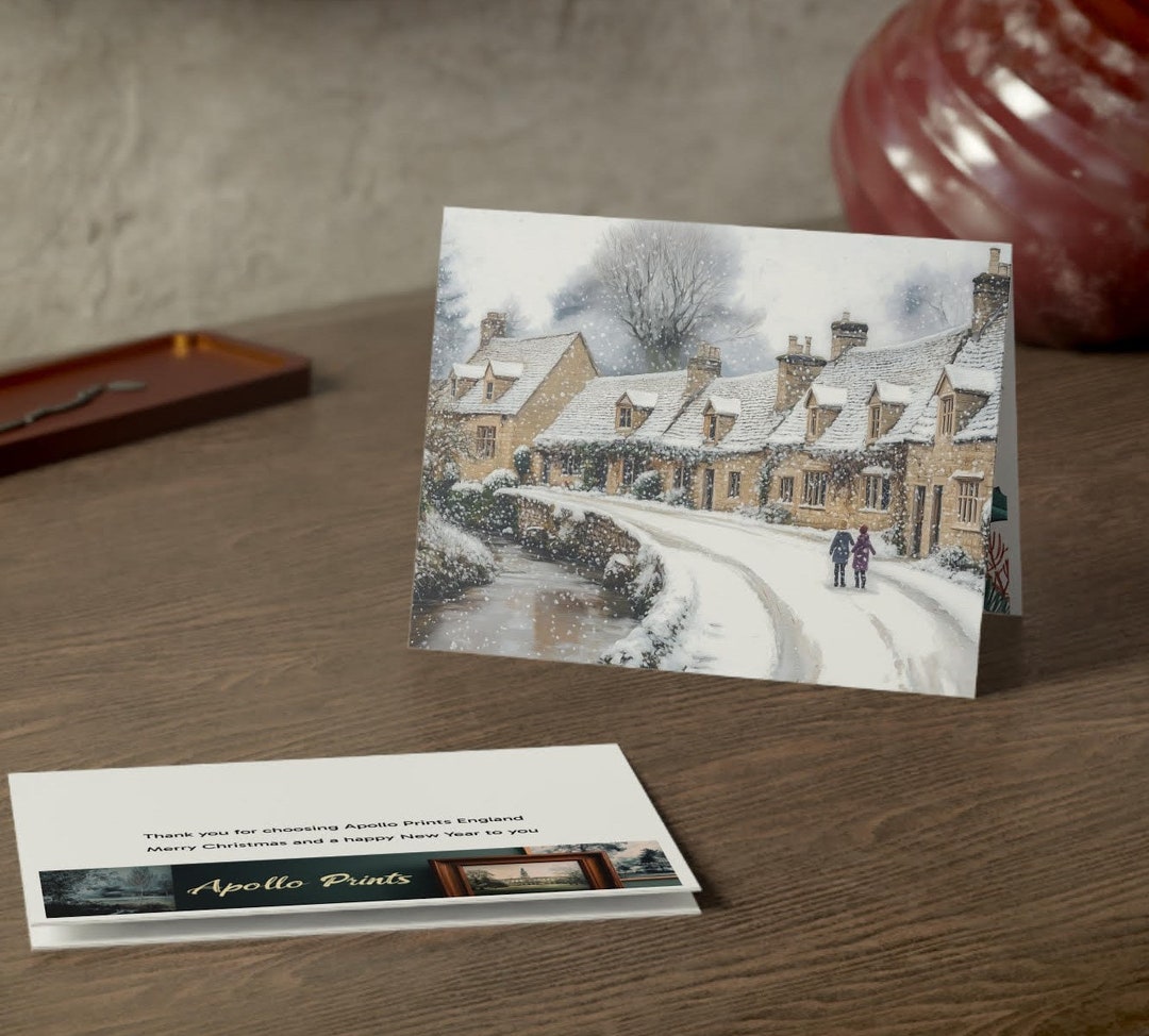 Personalised Rustic Christmas Cards, Traditional Victorian Greetings ...
