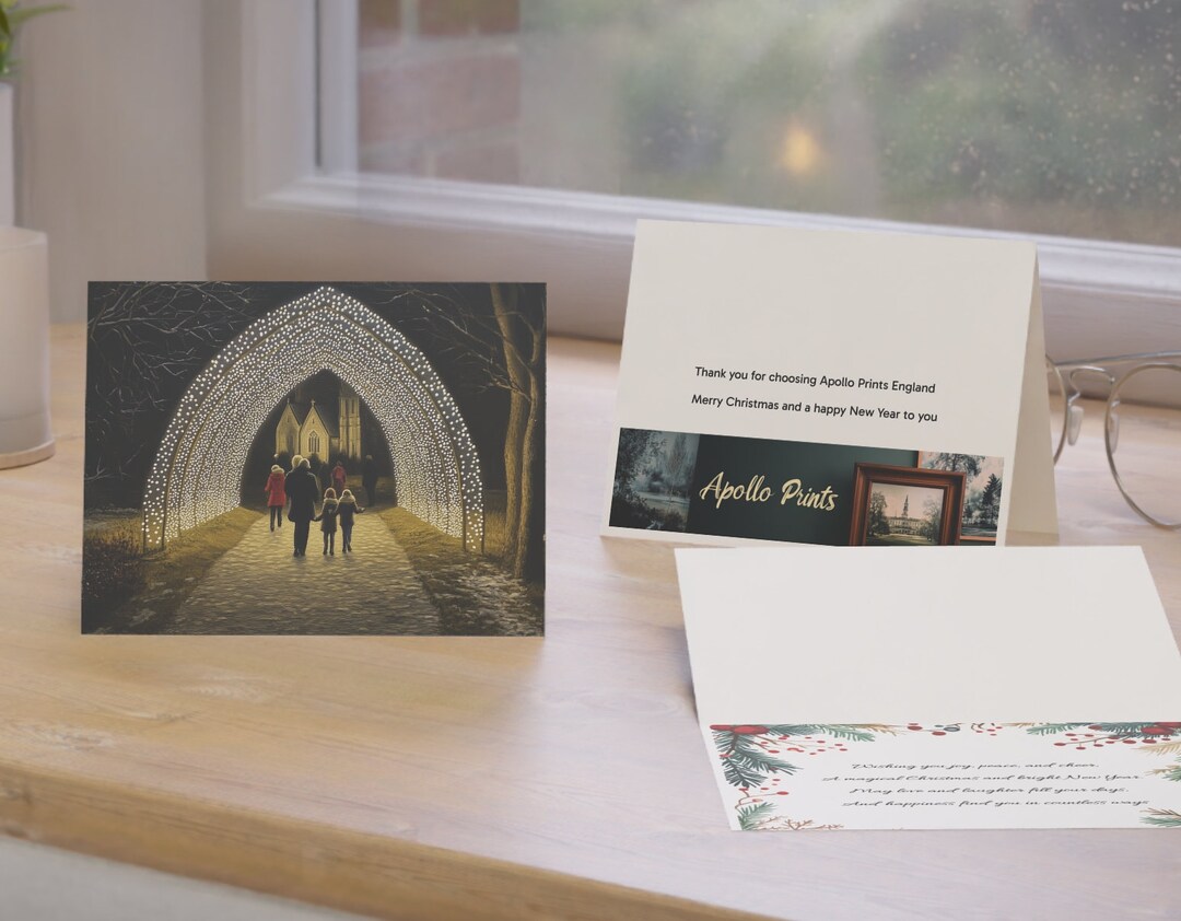 Personalised Rustic Christmas Cards, Traditional Victorian Greetings ...