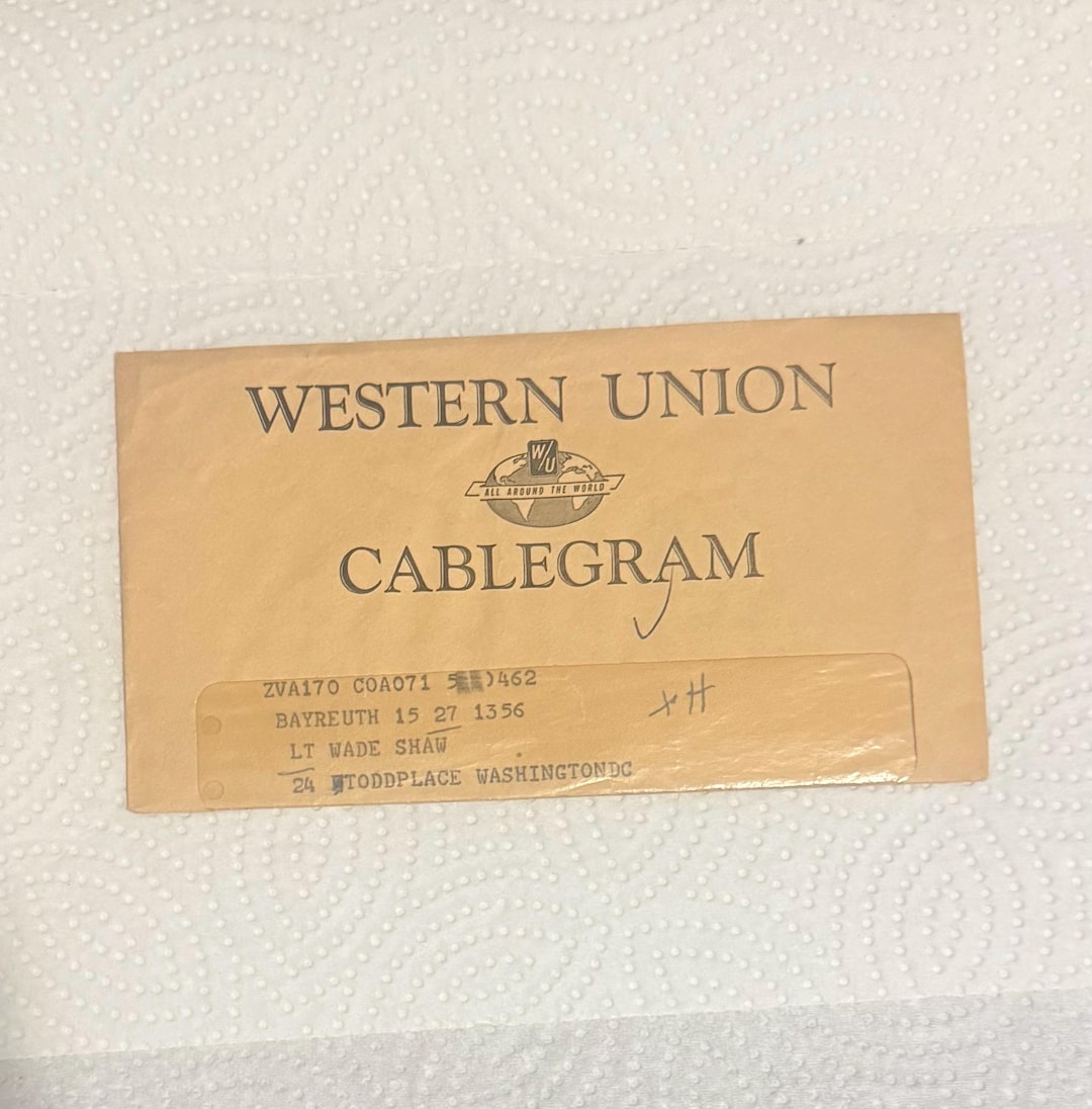 1944 Western Union Telegram and Cablegram WWII Military Ephemera Lt ...