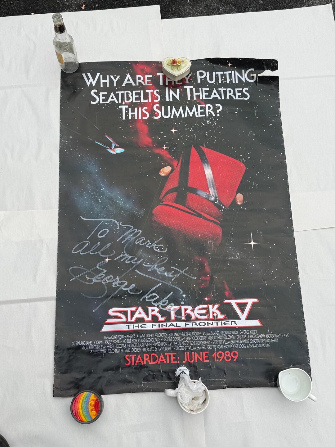 Vintage Star Trek V: the Final Frontier Movie Poster — Hand Signed by ...