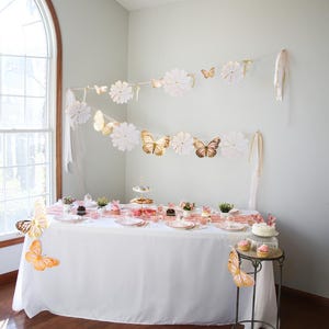Butterfly Garden Tea Party Decoration Kit: Floral Birthday Celebration ...