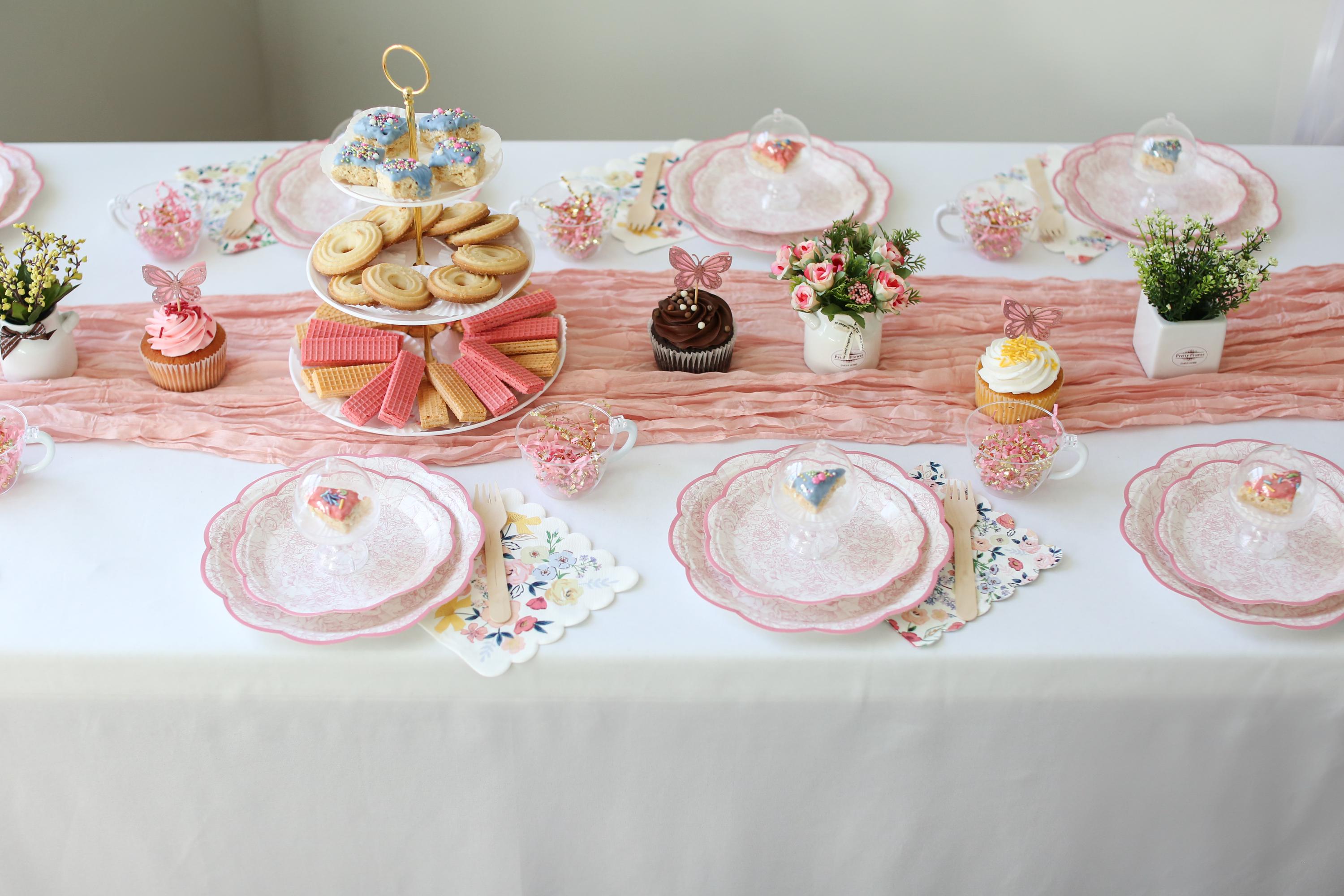 Children's Tea Party Decorations Kit Partea Supplies Afternoon Child's ...