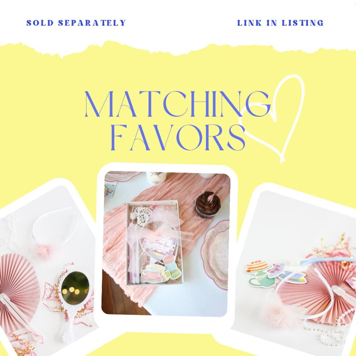 Children's Tea Party Decorations Kit Partea Supplies Afternoon Child's ...