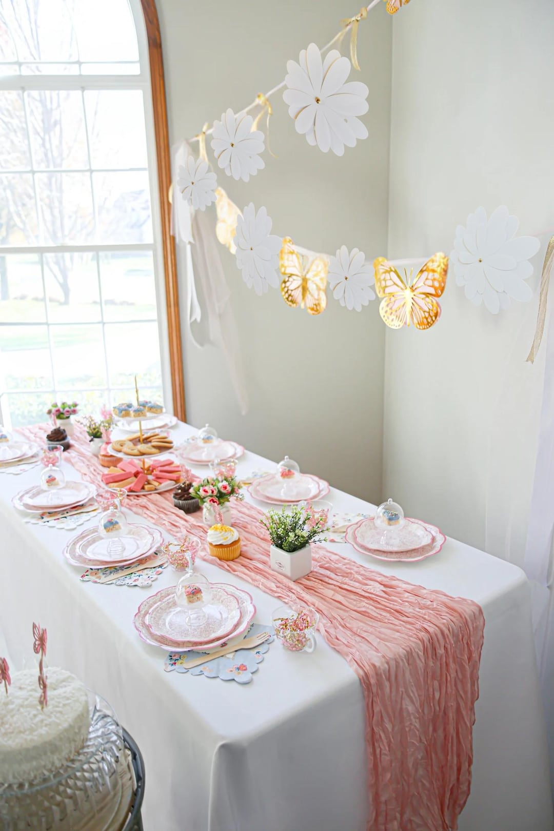 Butterfly Garden Tea Party Decoration Kit: Floral Birthday Celebration ...