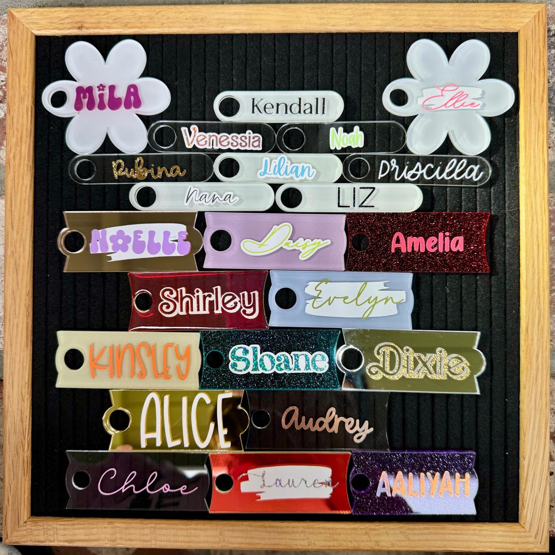 Stanley Name Plate, Stanley Topper, Personalized Stanley Cup Name Tag ...