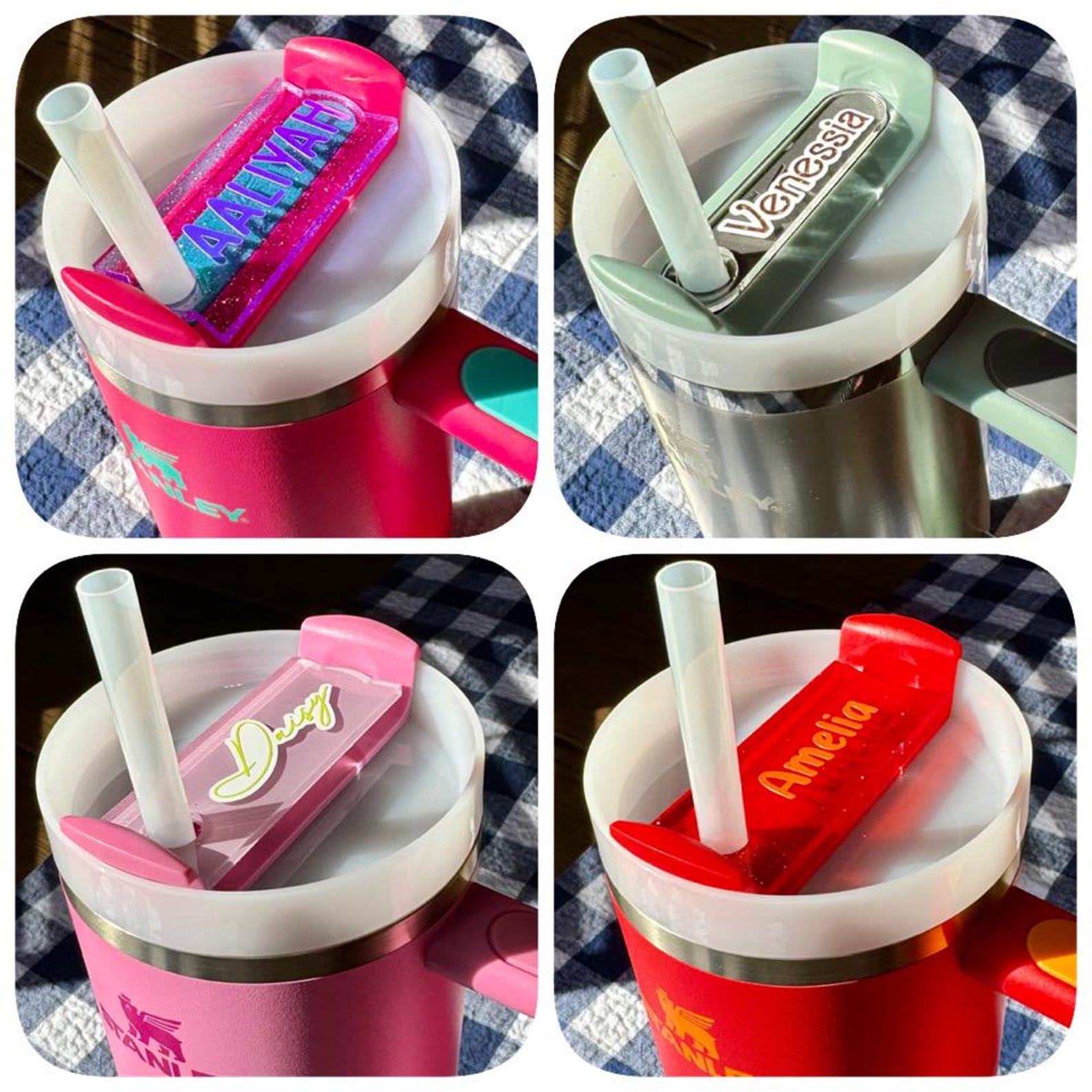 Personalized Stanley Cup Name Plate: Acrylic Tumbler Tag - Etsy