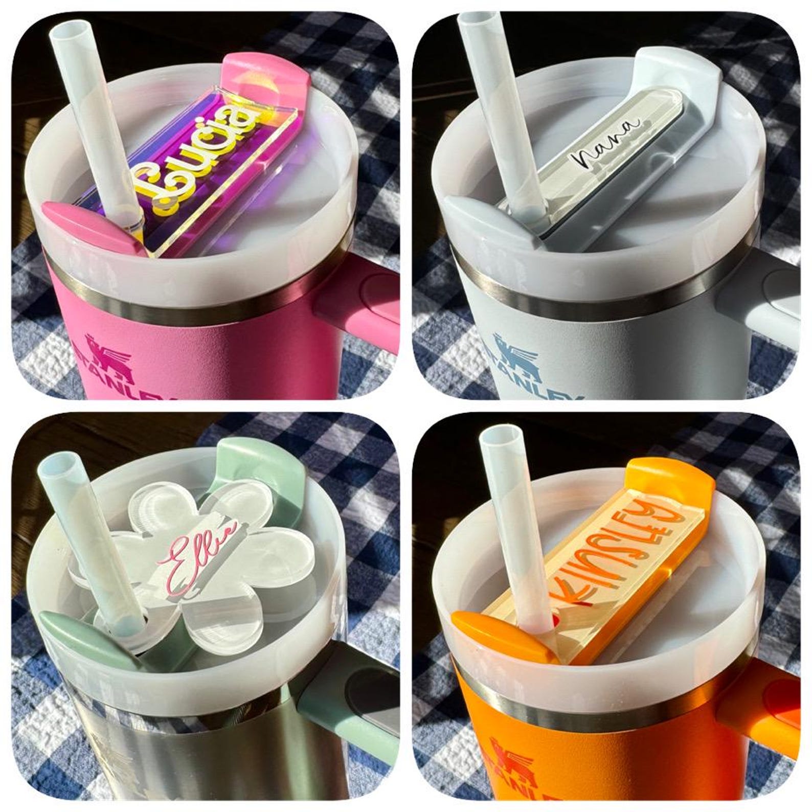 Stanley Name Plate, Stanley Topper, Personalized Stanley Cup Name Tag ...