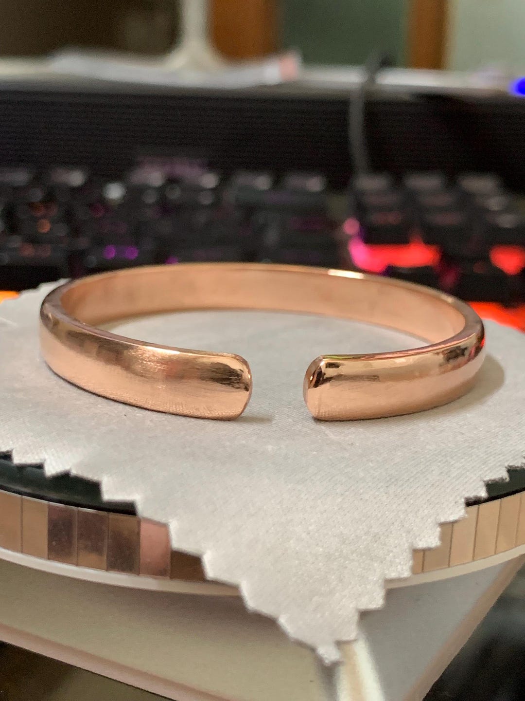 Handmade Copper Cuff- Handcrafted Therapy Bracelet for Pain Relief ...
