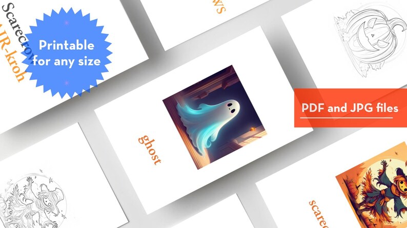 75 Printable Halloween Flashcards for Kids Phonetic Spelling and ...