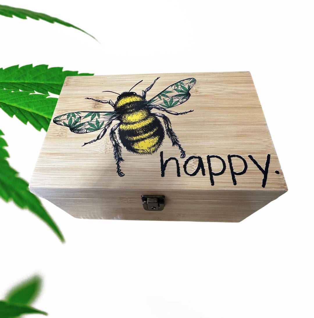 Bee Happy Stash Box - Etsy