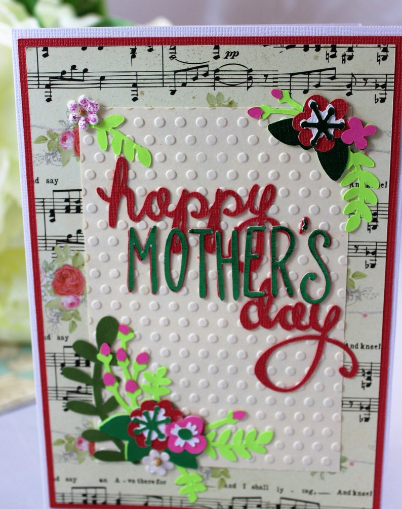 5 X 7 Music Themed Handmade, Dimensional, Embossed Layered, One of a ...