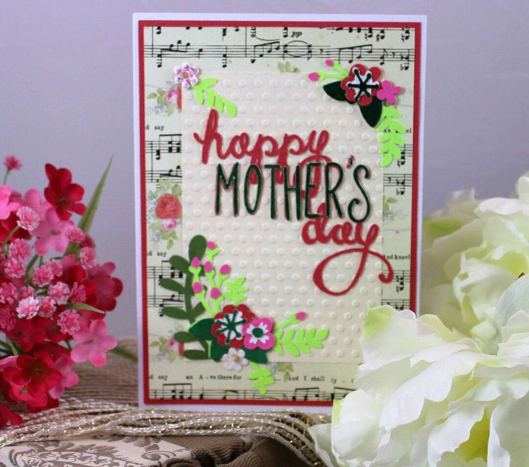 5 X 7 Music Themed Handmade, Dimensional, Embossed Layered, One of a ...