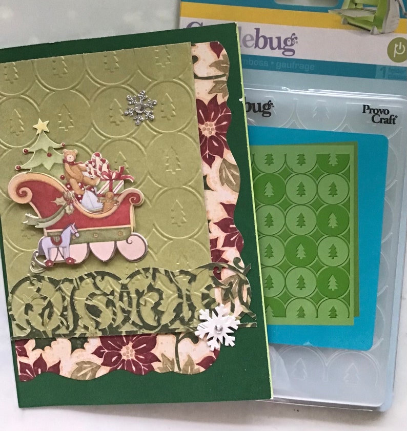 NEW Cuttlebug Trees Embossing Folder - Etsy