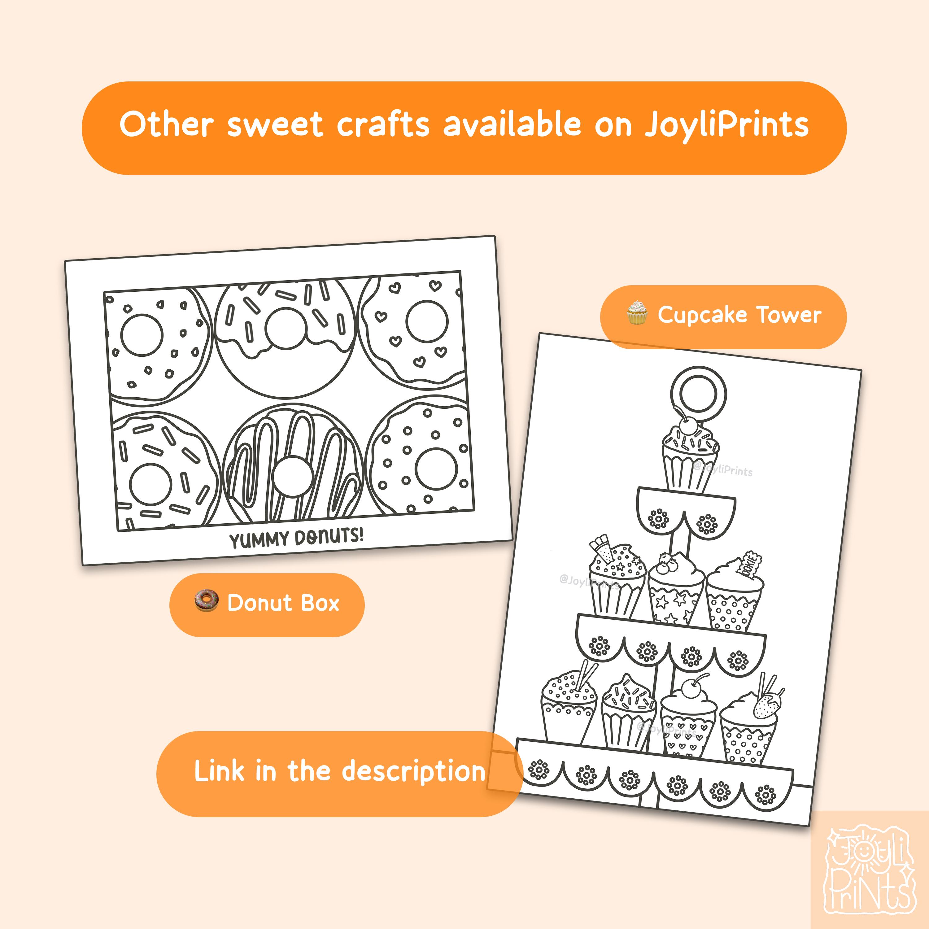 Banana Split Coloring Page, Cut and Glue Crafts | Printable Ice Cream ...